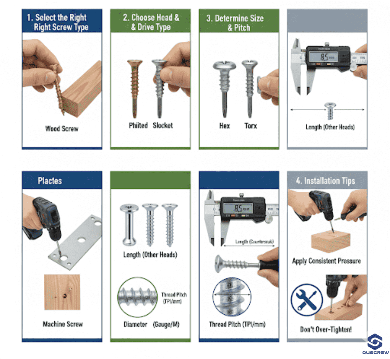 Screw Selection and Installation Guide: How to Choose, Use, and ...