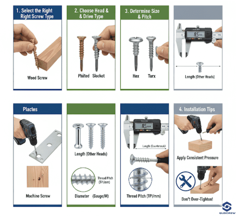 Screw Selection and Installation Guide: How to Choose, Use, and ...